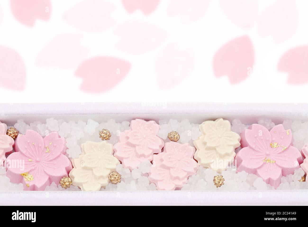 Japanese confectionery, sweets made of handmade sugar called wasanbon ...