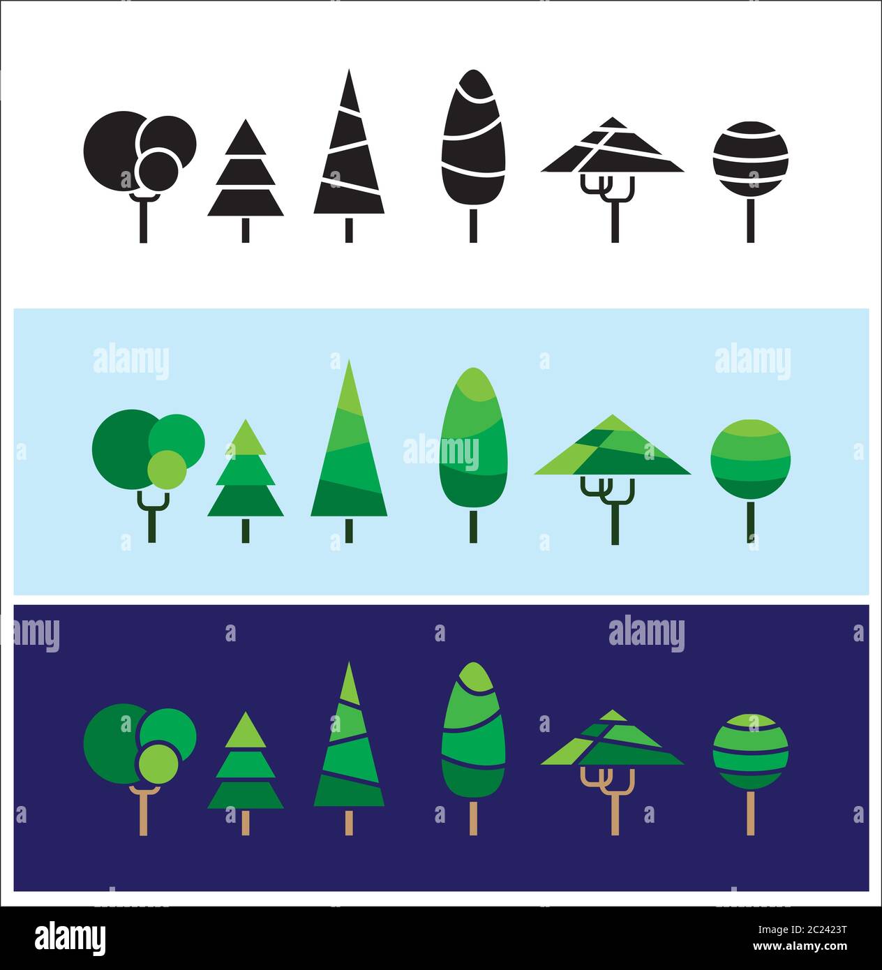 Web in trees Stock Vector Images - Alamy