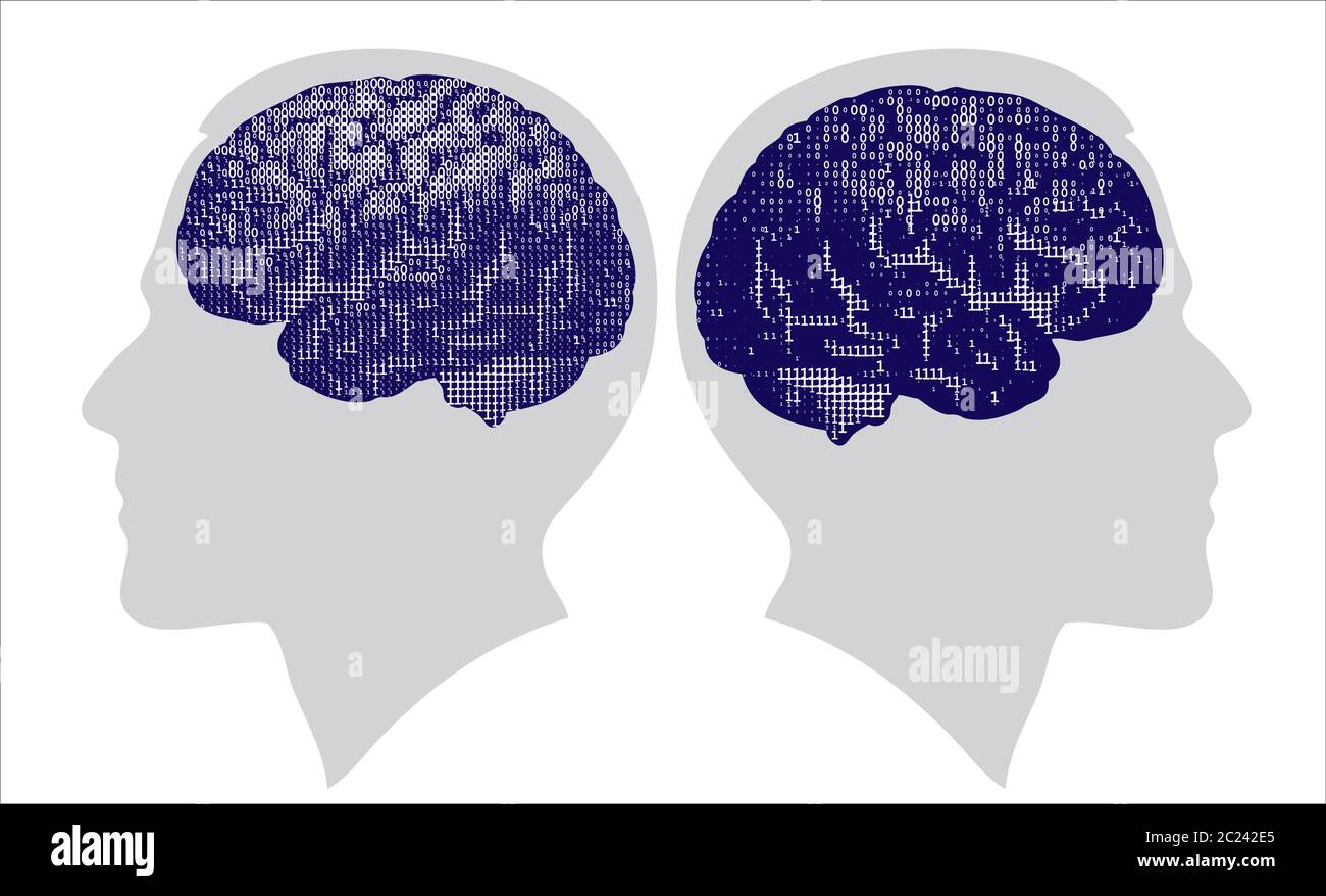 Stylized brain hi-res stock photography and images - Alamy