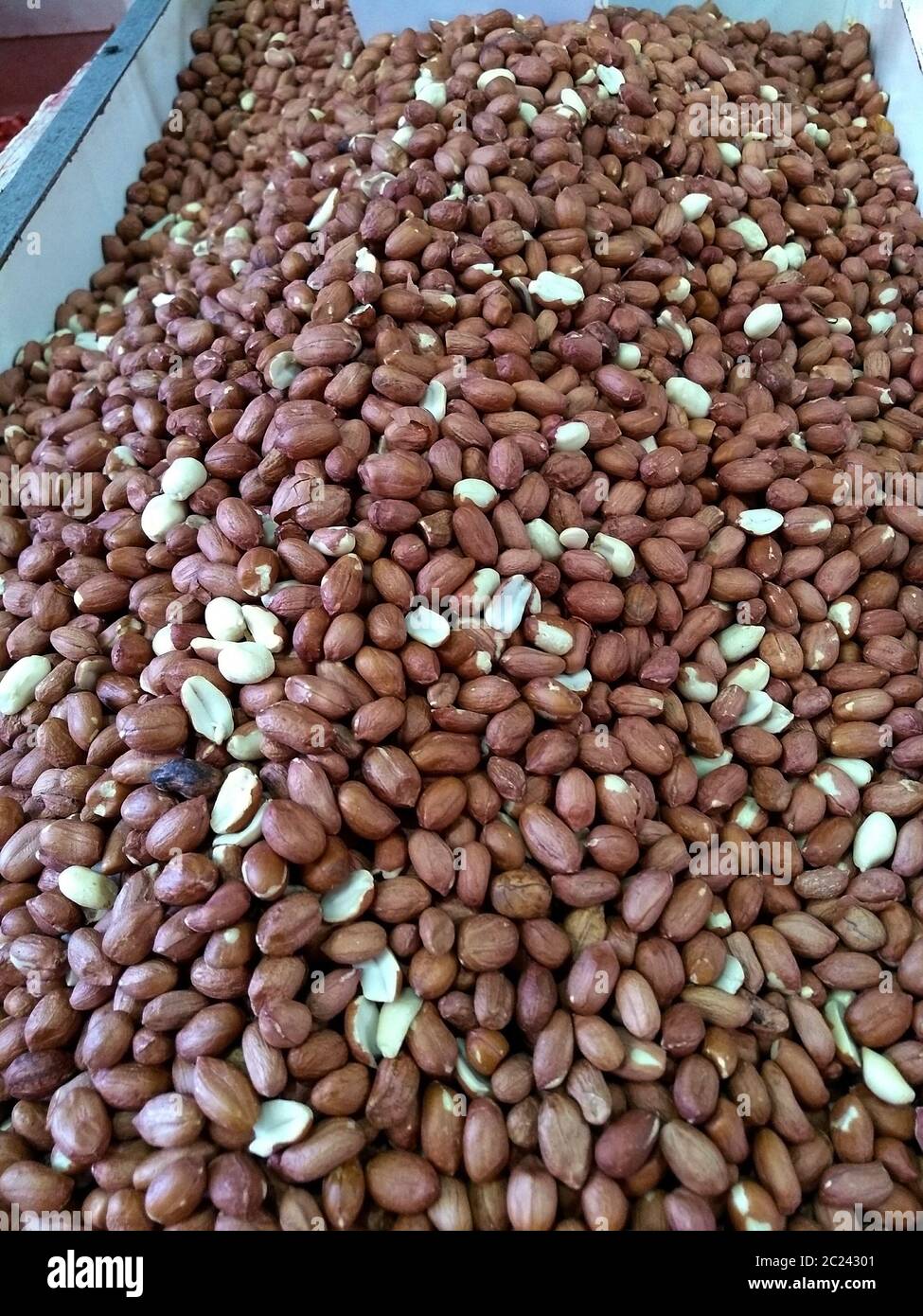 raw peanuts being sold at the fair, salvador, bahia; brasil Stock Photo ...