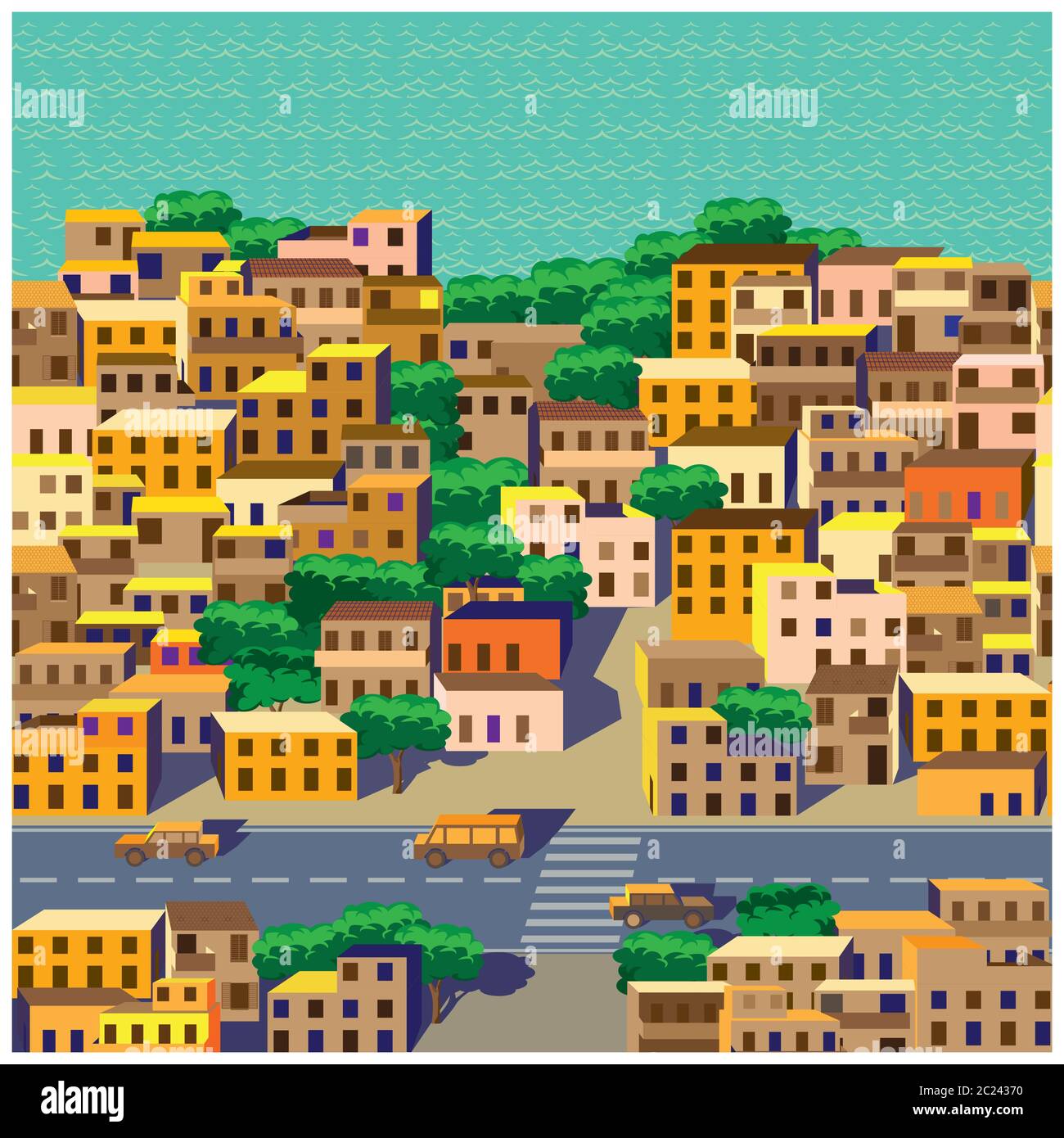 Big slum Stock Vector Images - Alamy