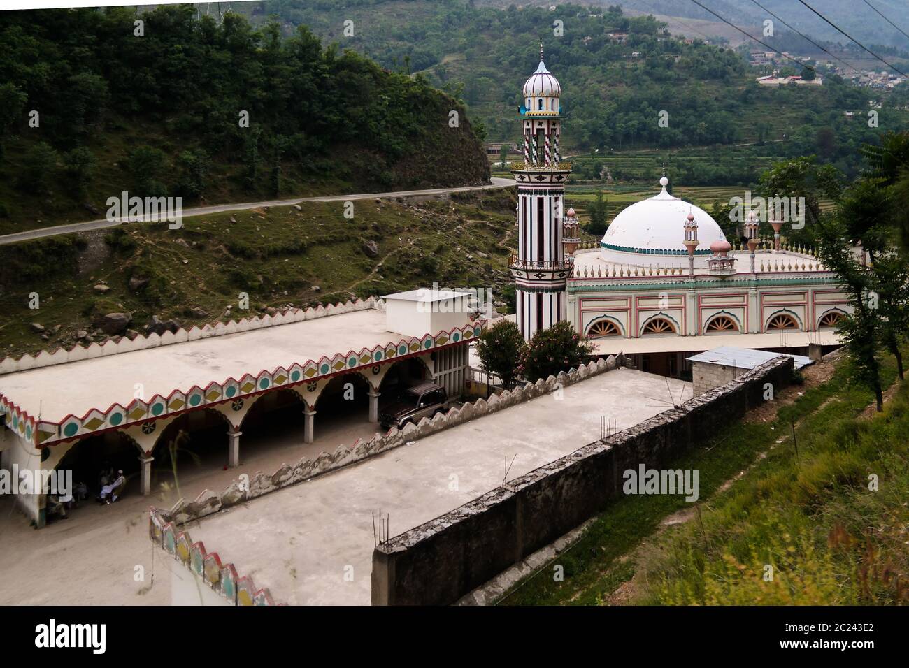 Exterior view to Darul Uloom Ishaatul Islam mosque, Khyber Pakhtunkhwa ...