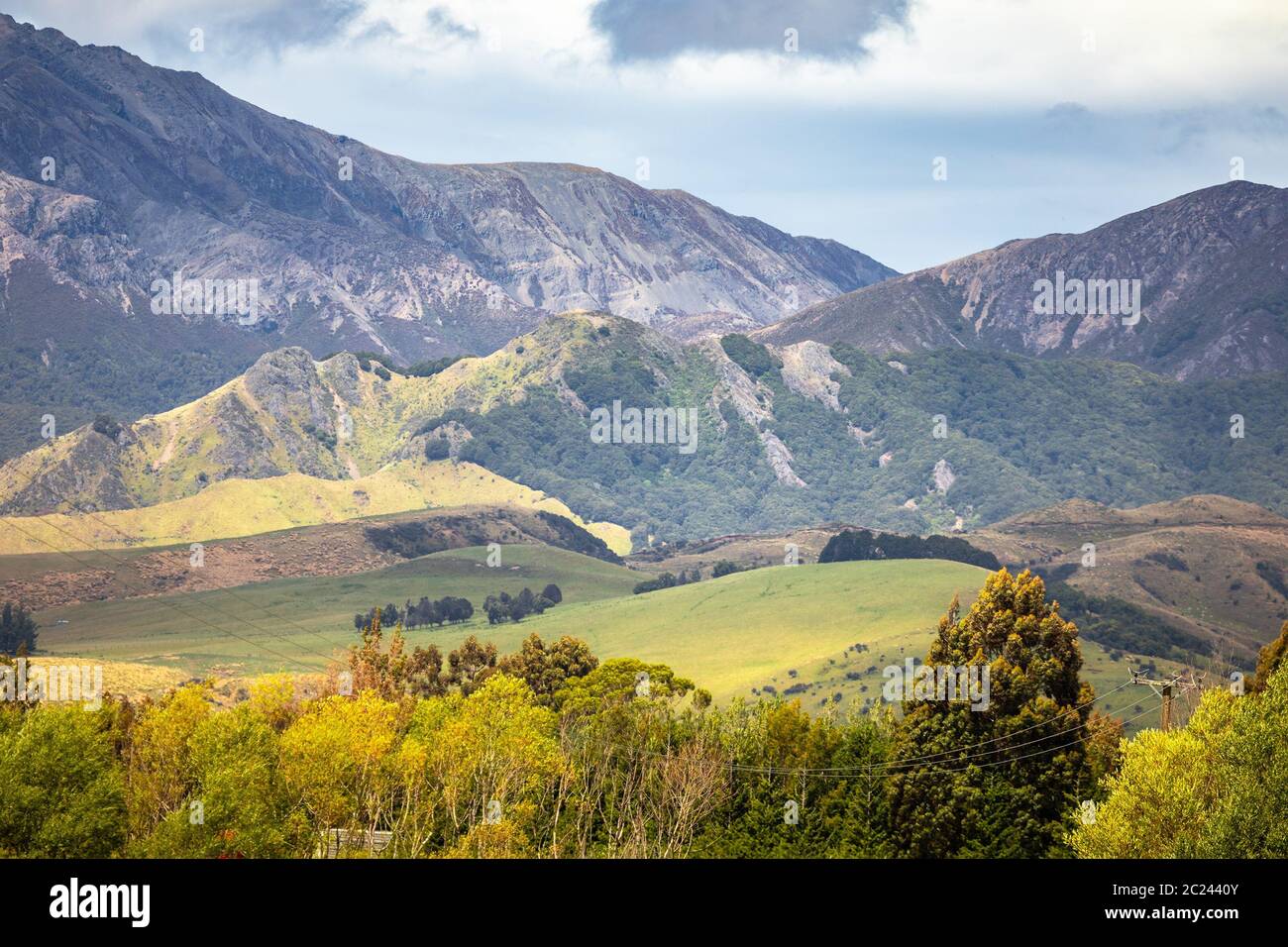 mountain view in New Zealand Stock Photo - Alamy