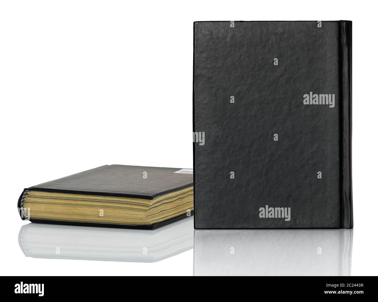 Black blank book,Closed black book with shadow on white background ...