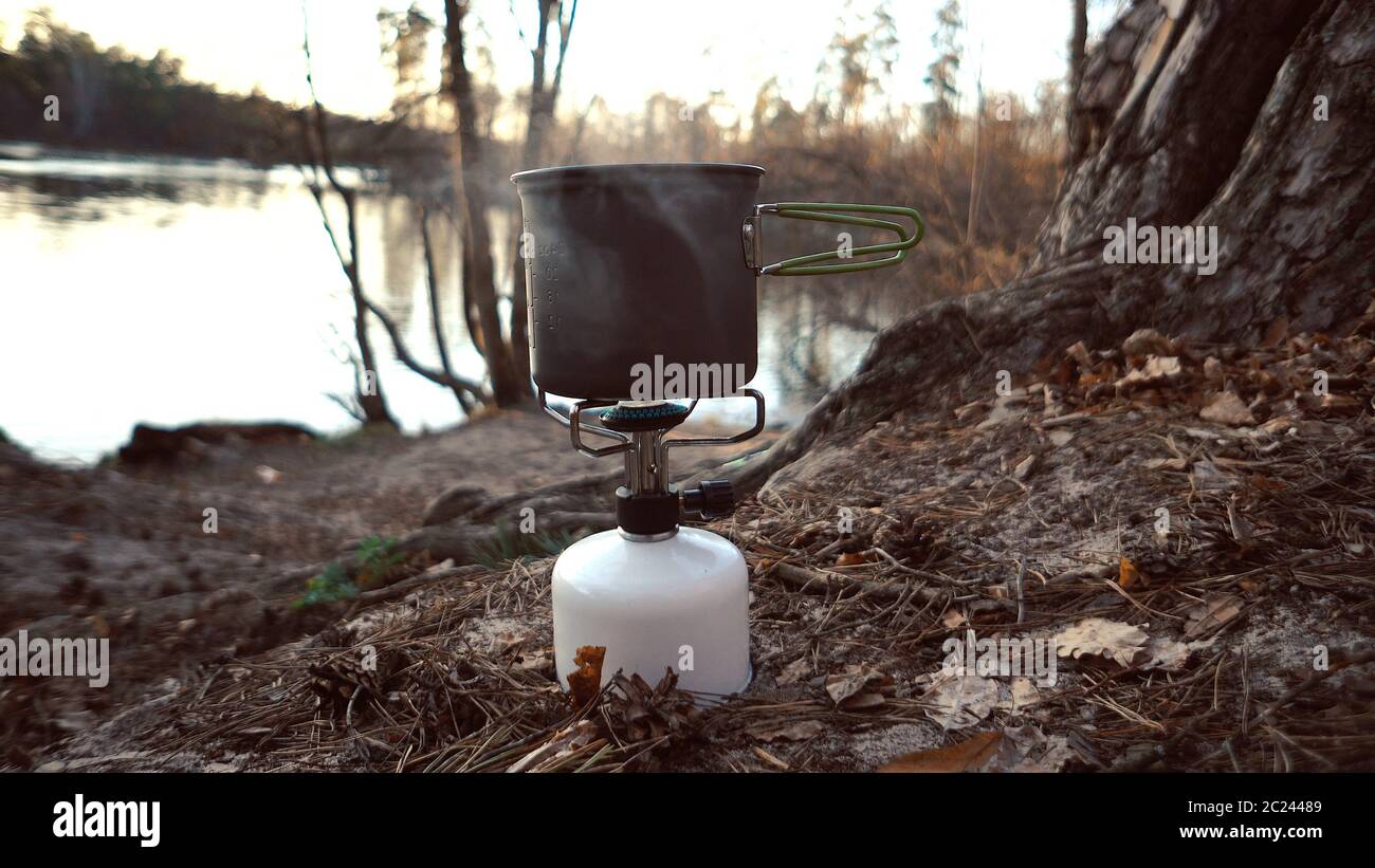 Gas burner boiling water hi-res stock photography and images - Alamy