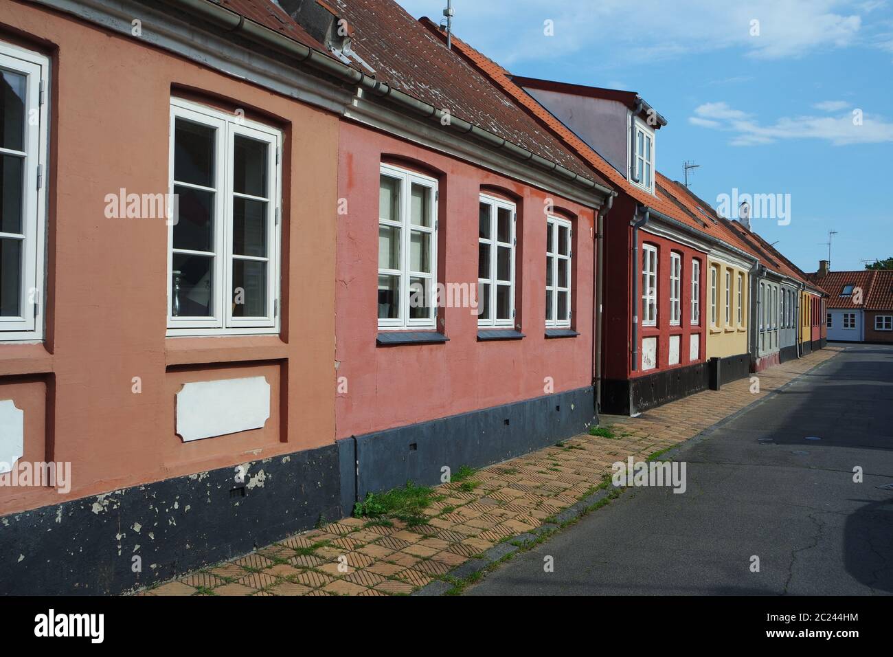 Old town in Ronne, Bornholm Stock Photo - Alamy