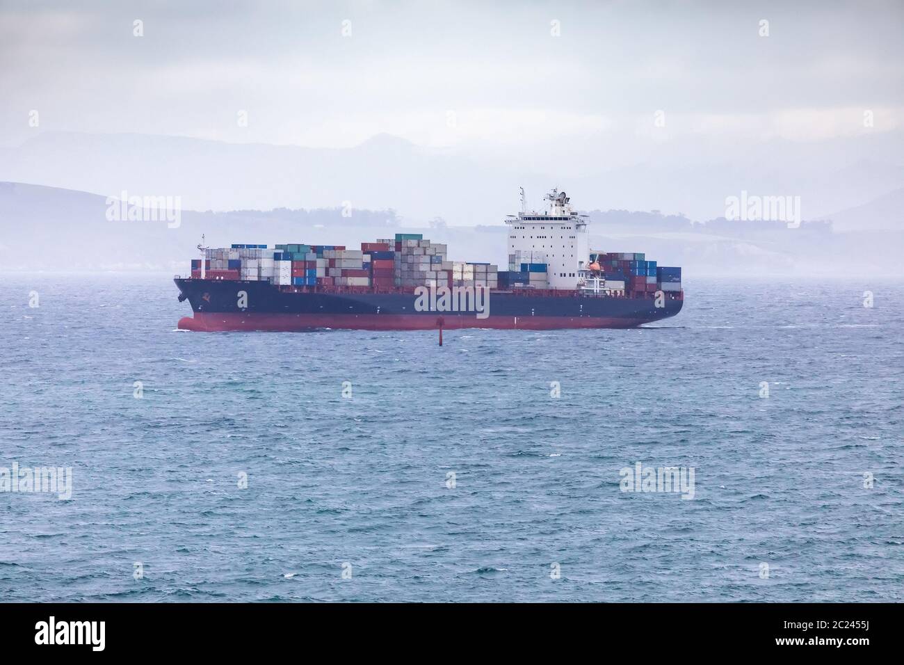 a container ship at the sea Stock Photo - Alamy