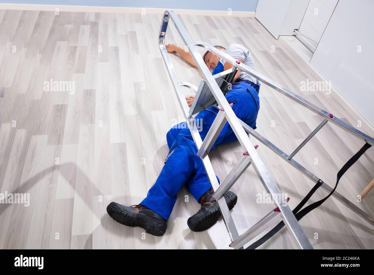 Fallen ladder hi-res stock photography and images - Alamy