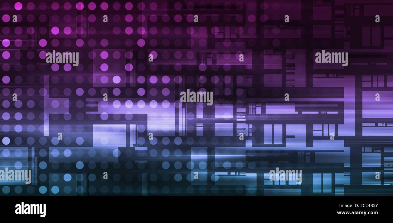 System Integration with Digital Platform Network Technology Stock Photo ...