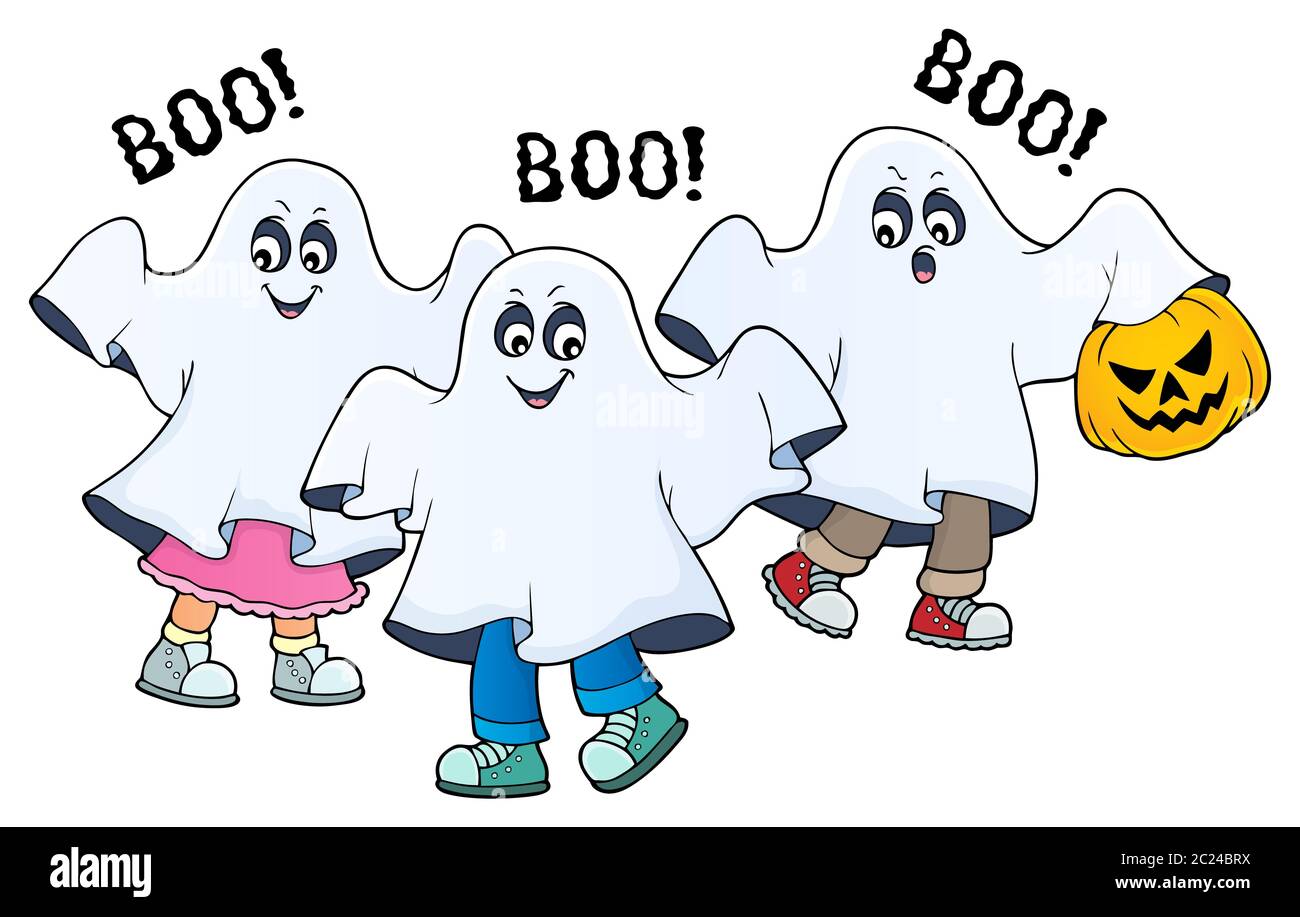 Characters in costumes halloween Cut Out Stock Images & Pictures - Alamy