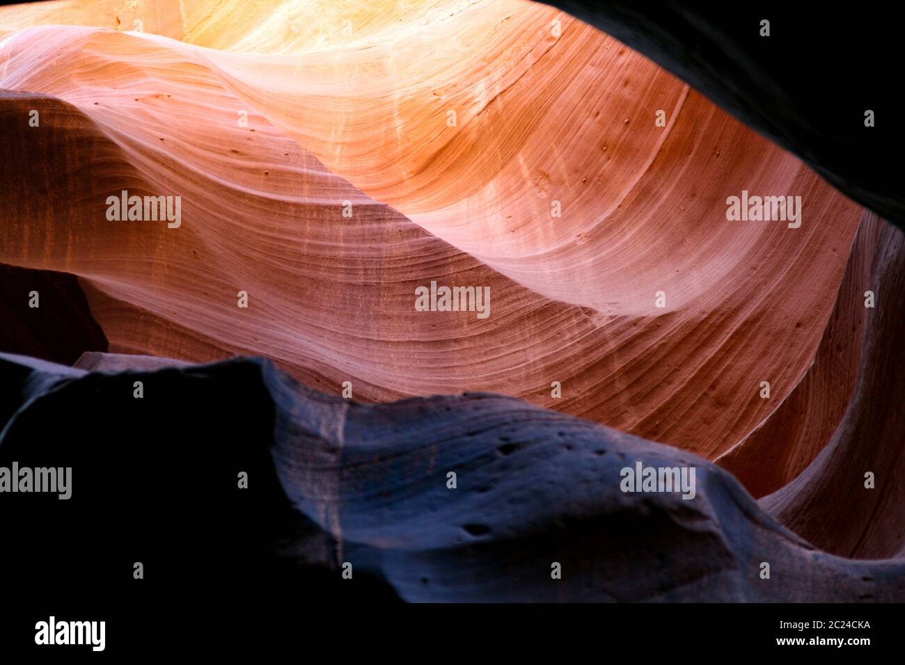 Beam of light on colorful rock wall Stock Photo - Alamy