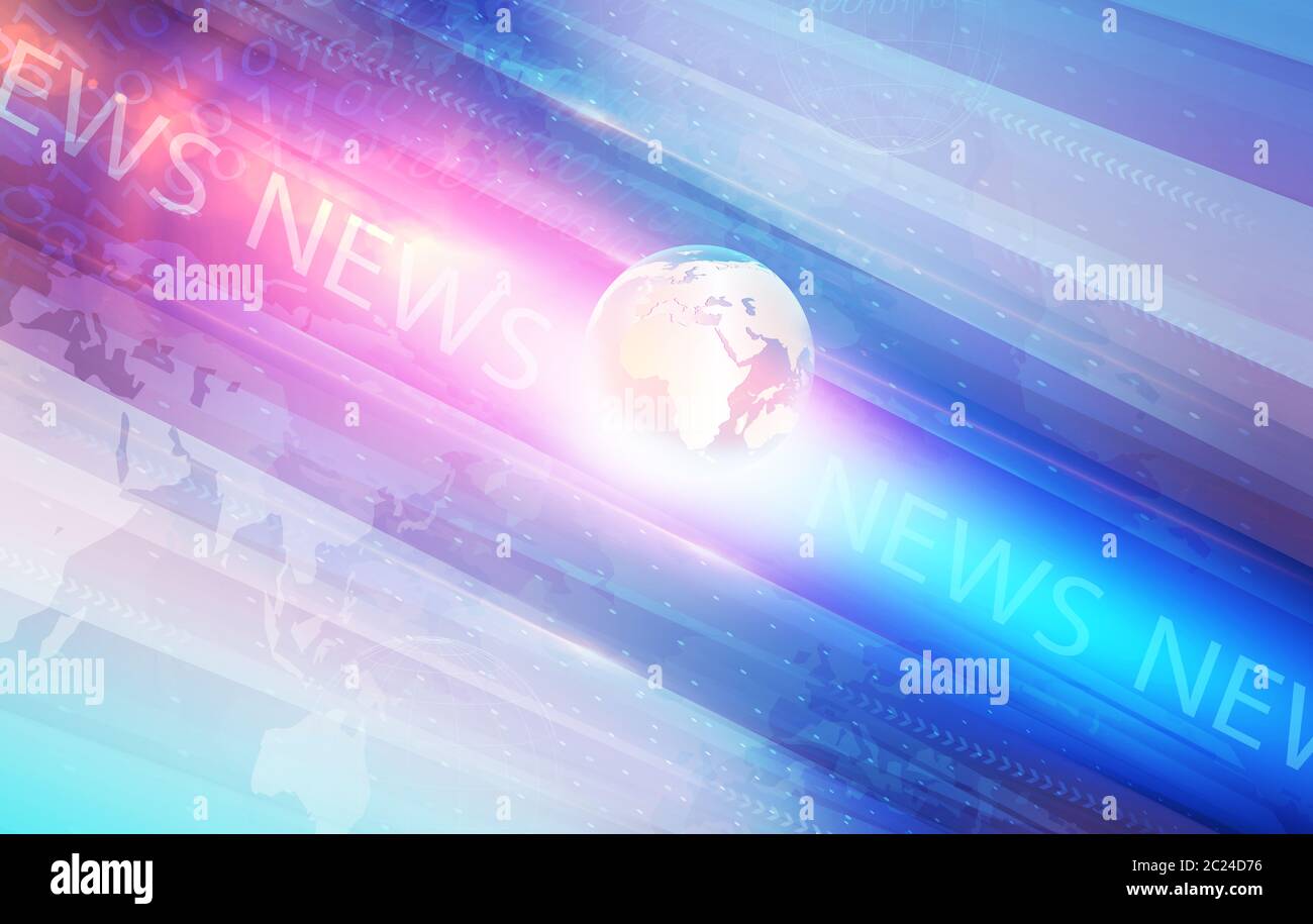 Graphical Modern Digital World News Background, Technology ...