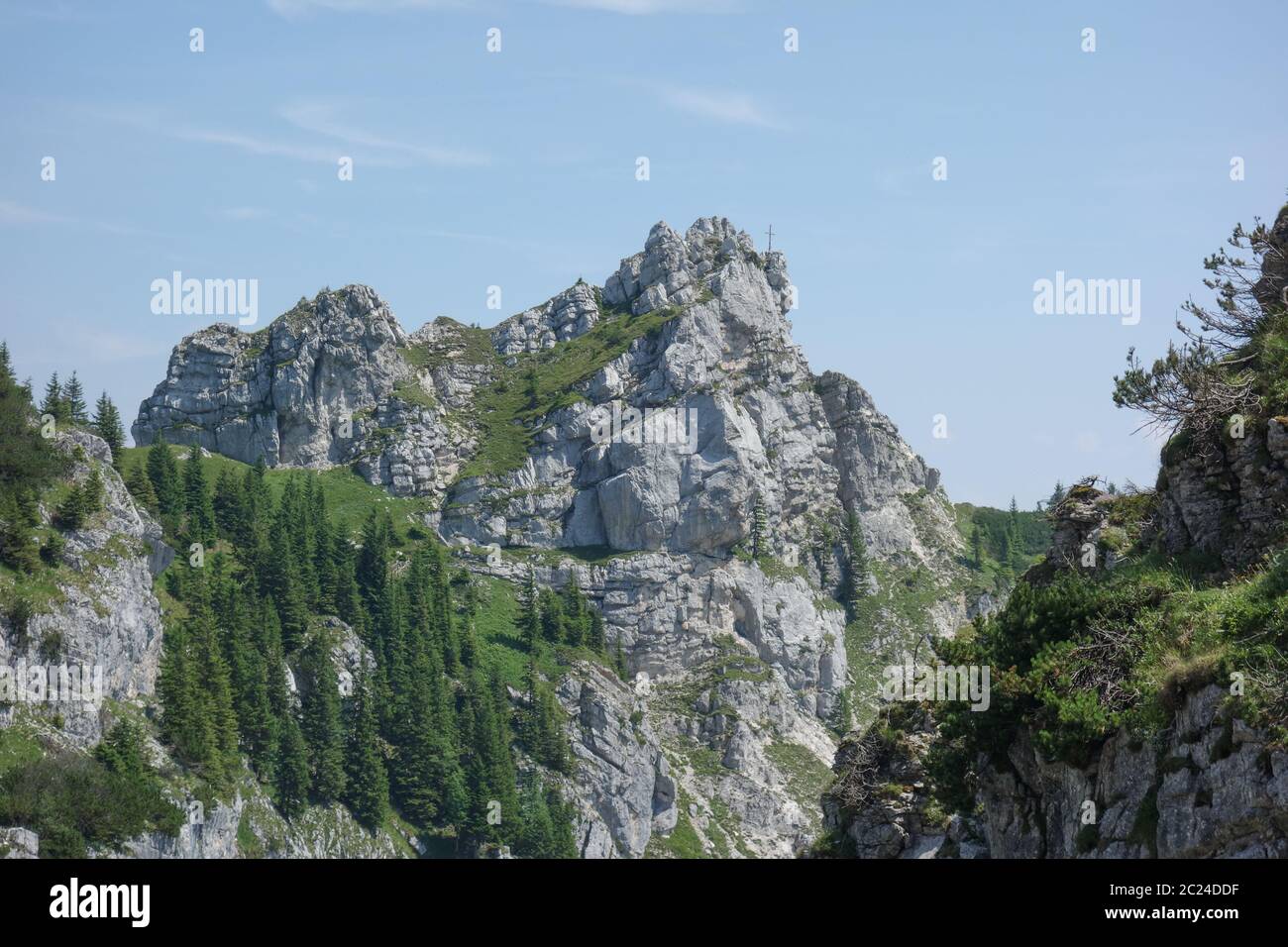 hiking in the german alps Stock Photo - Alamy