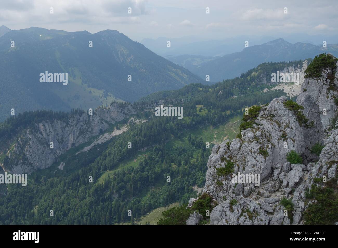 hiking in the german alps Stock Photo - Alamy