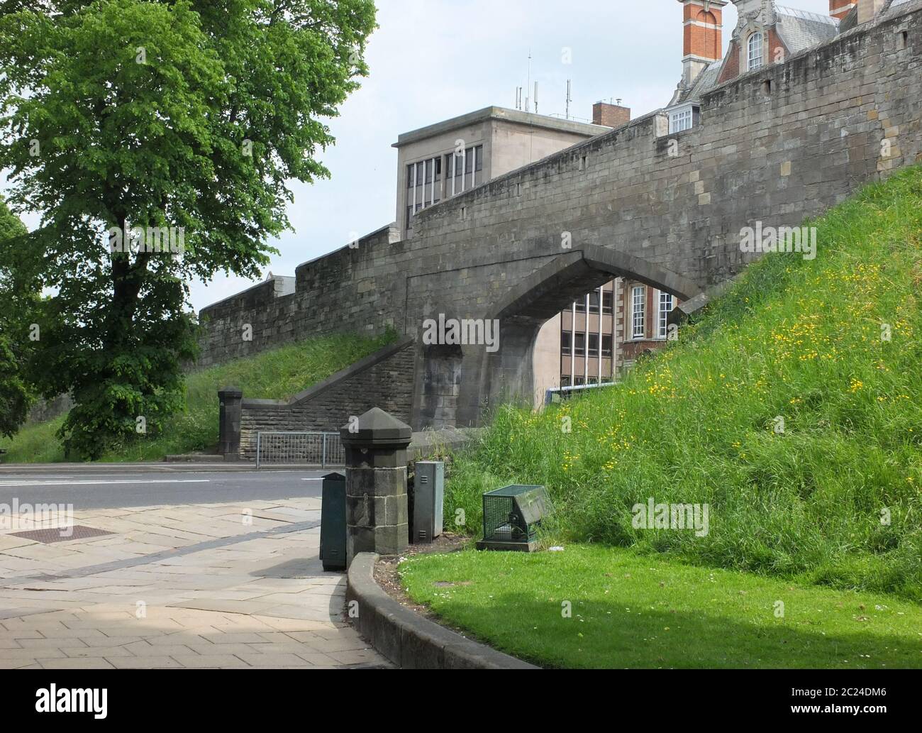medieval city walls of york in yorkshire uk Stock Photo - Alamy