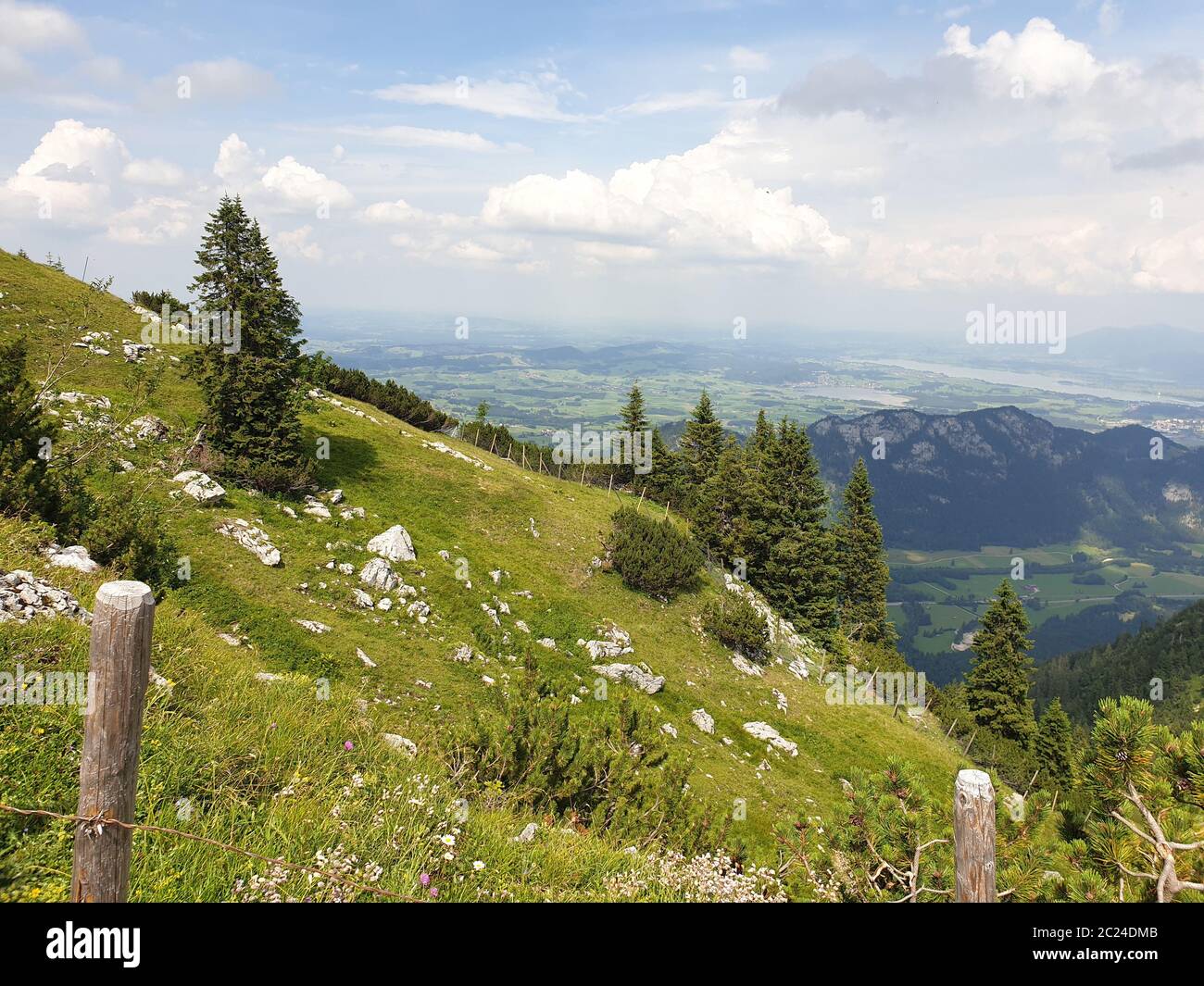 hiking in the german alps Stock Photo - Alamy