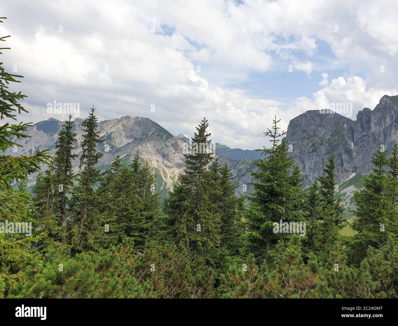 hiking in the german alps Stock Photo - Alamy