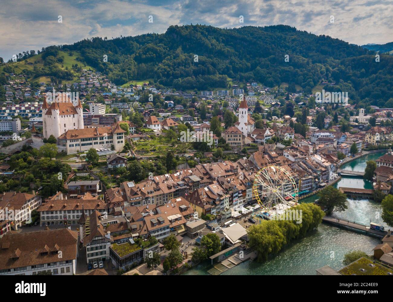 Aerial view of Thun, Switzerland Stock Photo - Alamy