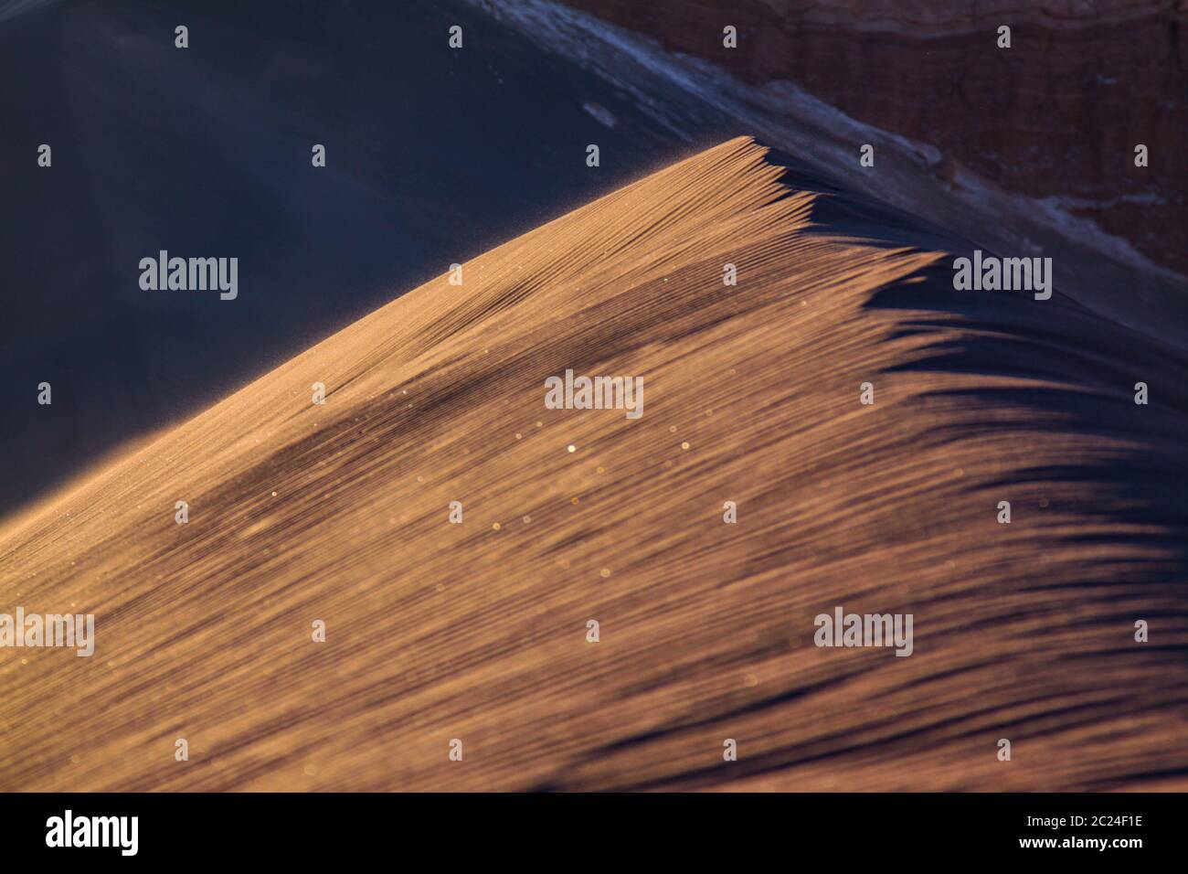 Perfect hill of dune of sand with play of light and dark Stock Photo ...