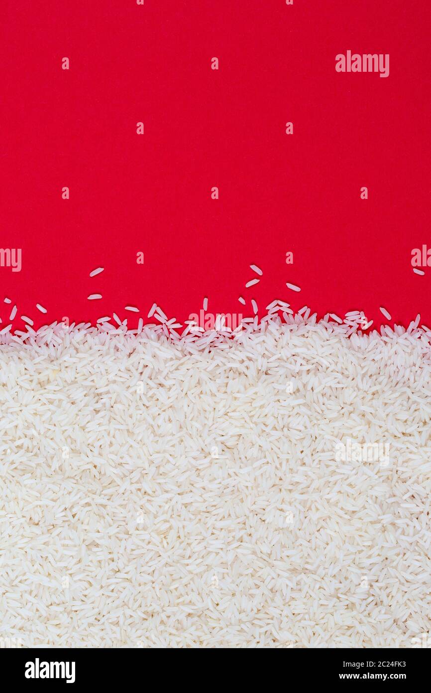 Replica of the national flag of Indonesia from paper and rice red white ...
