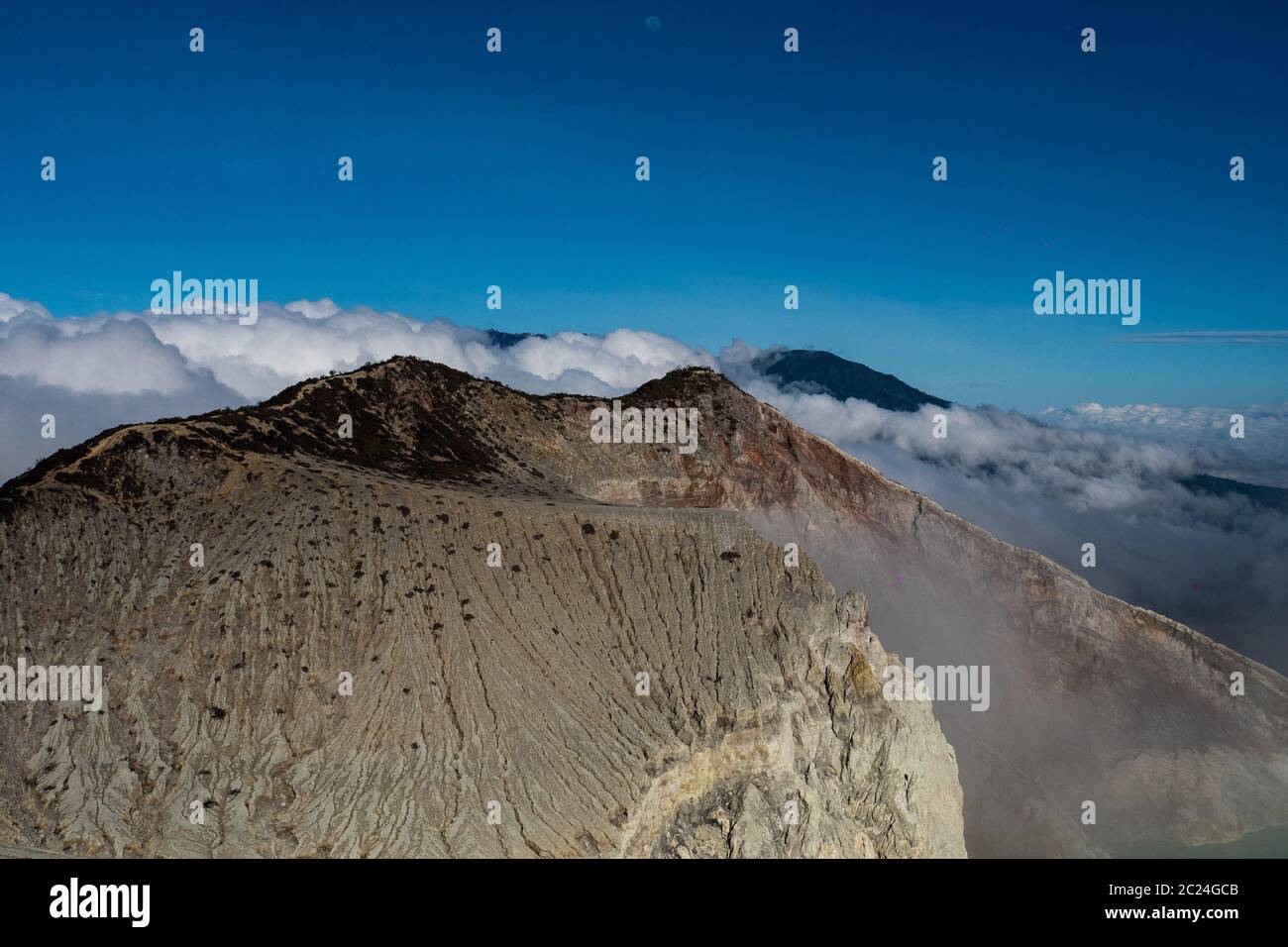 Ijen crater aerial hi-res stock photography and images - Alamy