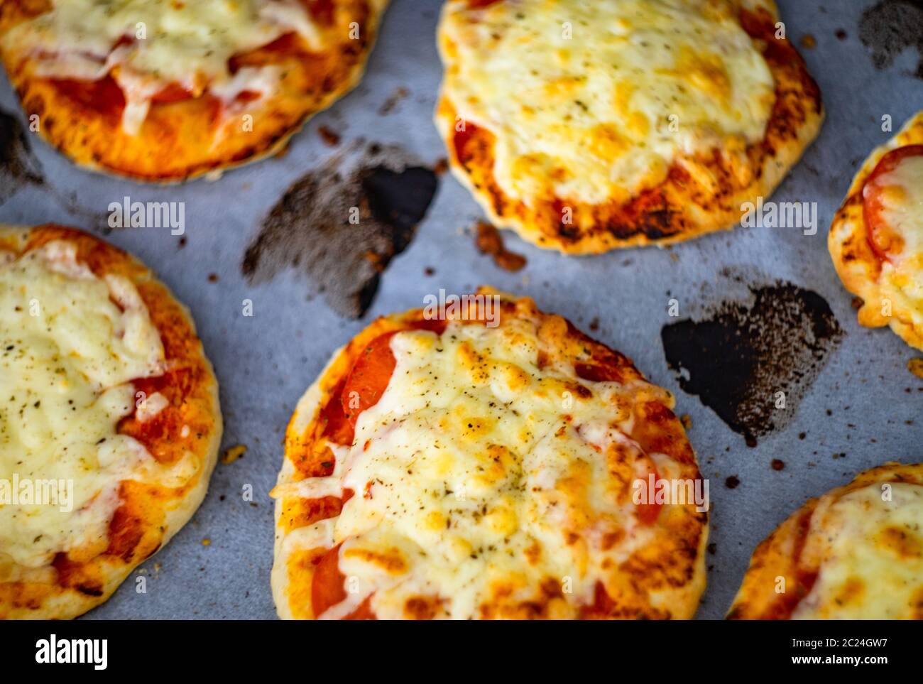 Italian homemade mini pizza hi-res stock photography and images - Alamy