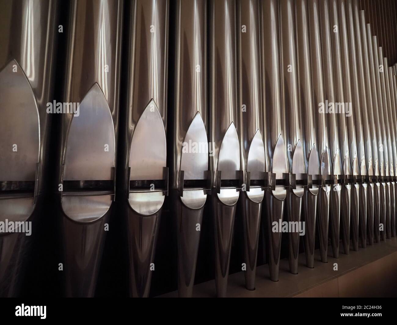 large church pipe organ keyboard music instrument Stock Photo - Alamy