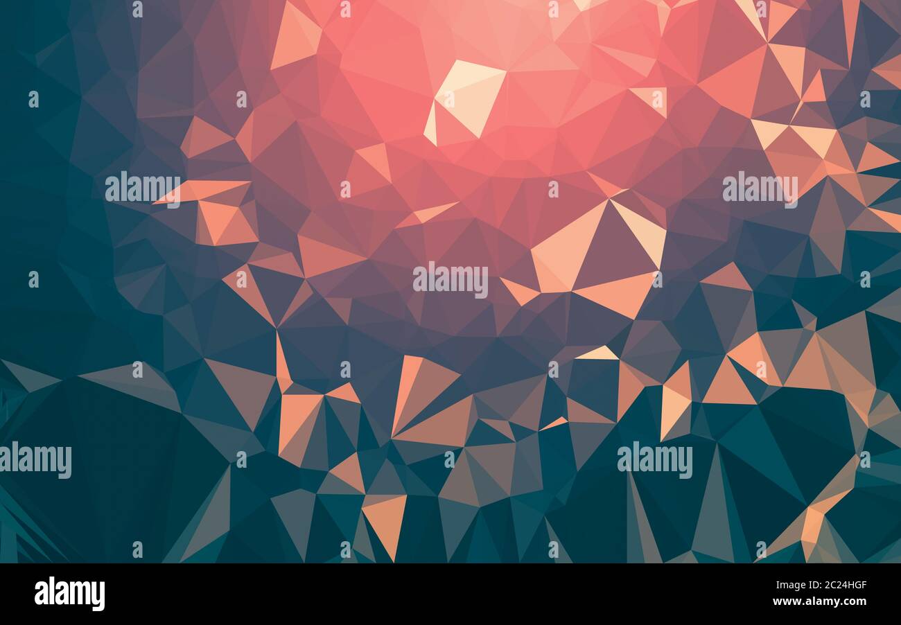 Abstract low poly background, geometry triangle, mosaic pastel color ...