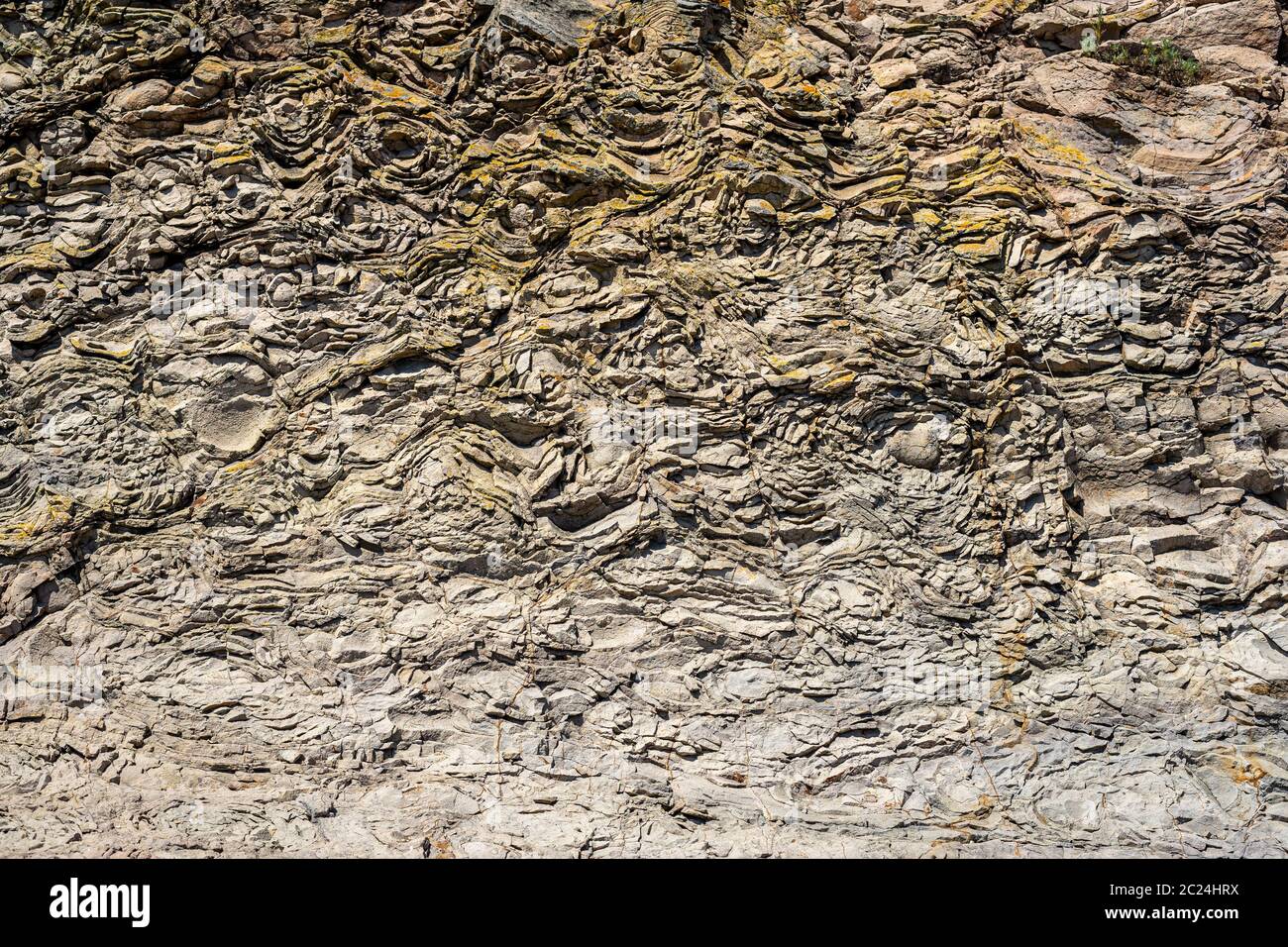 Sedimentary rock. Structure of natural stone. Background Stock Photo ...