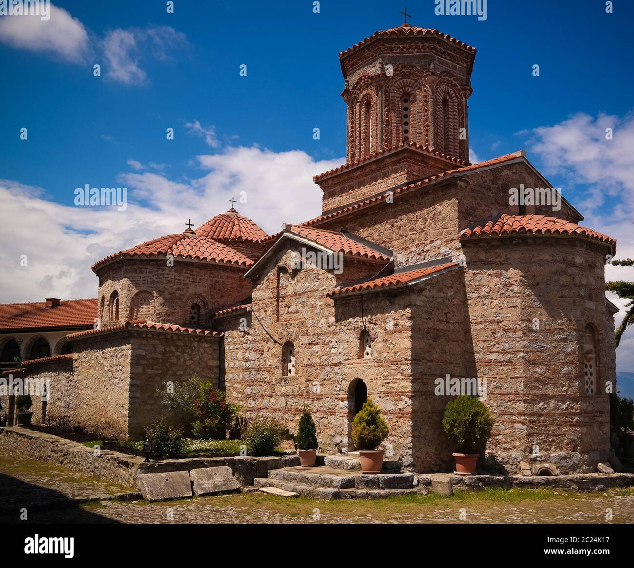 View to Saint Naum Monastery, Ohrid, North Macedonia Stock Photo - Alamy