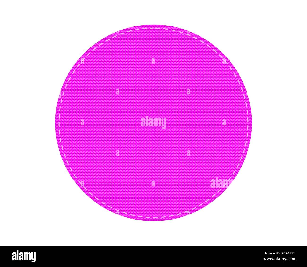 Round patch with stitches Stock Photo - Alamy