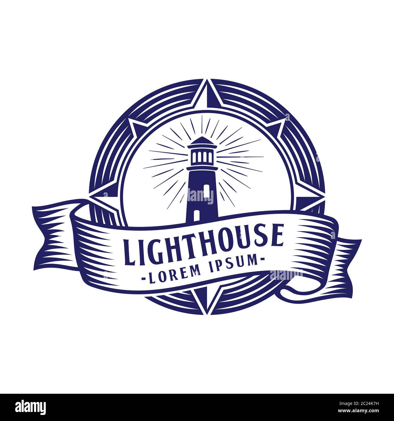Lighthouse logo. Vector and illustration Stock Vector Image & Art - Alamy