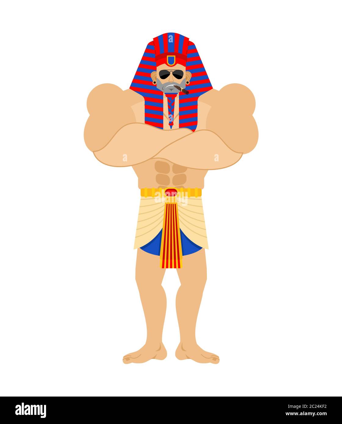 Pharaoh Strong Cool serious. Rulers of ancient Egypt strict. Vector ...