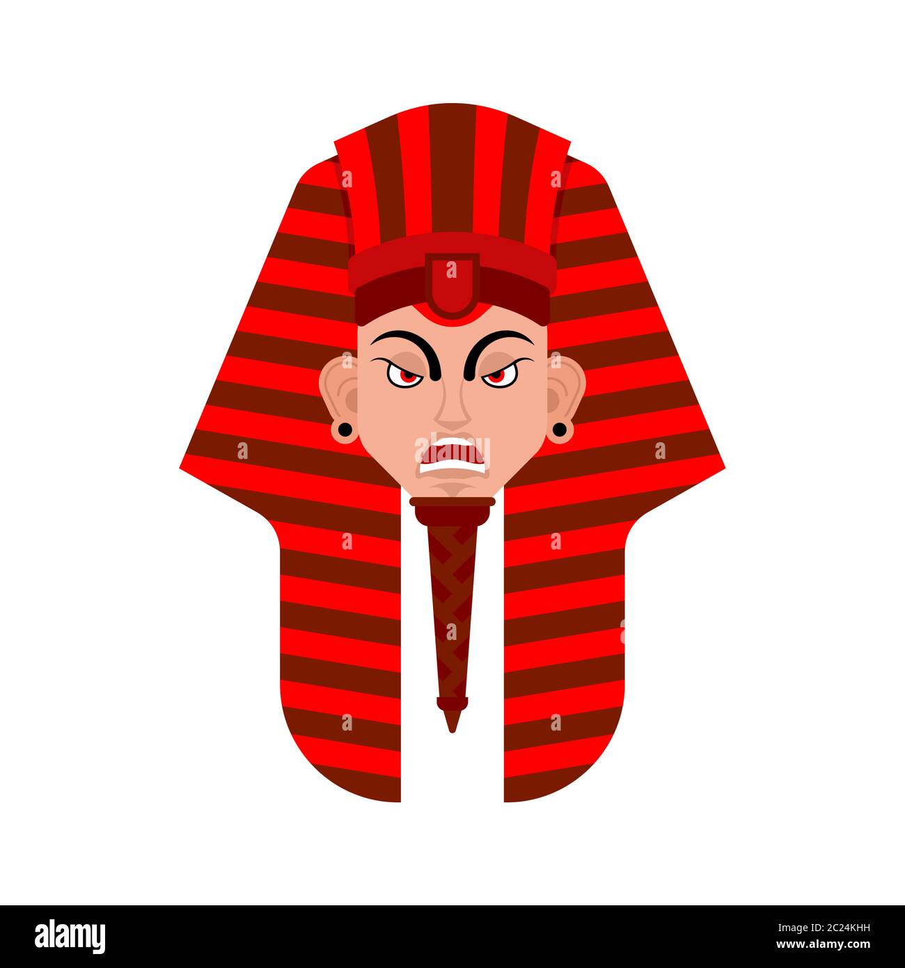 Pharaoh angry emoji. Rulers of ancient Egypt evil emotions avatar ...