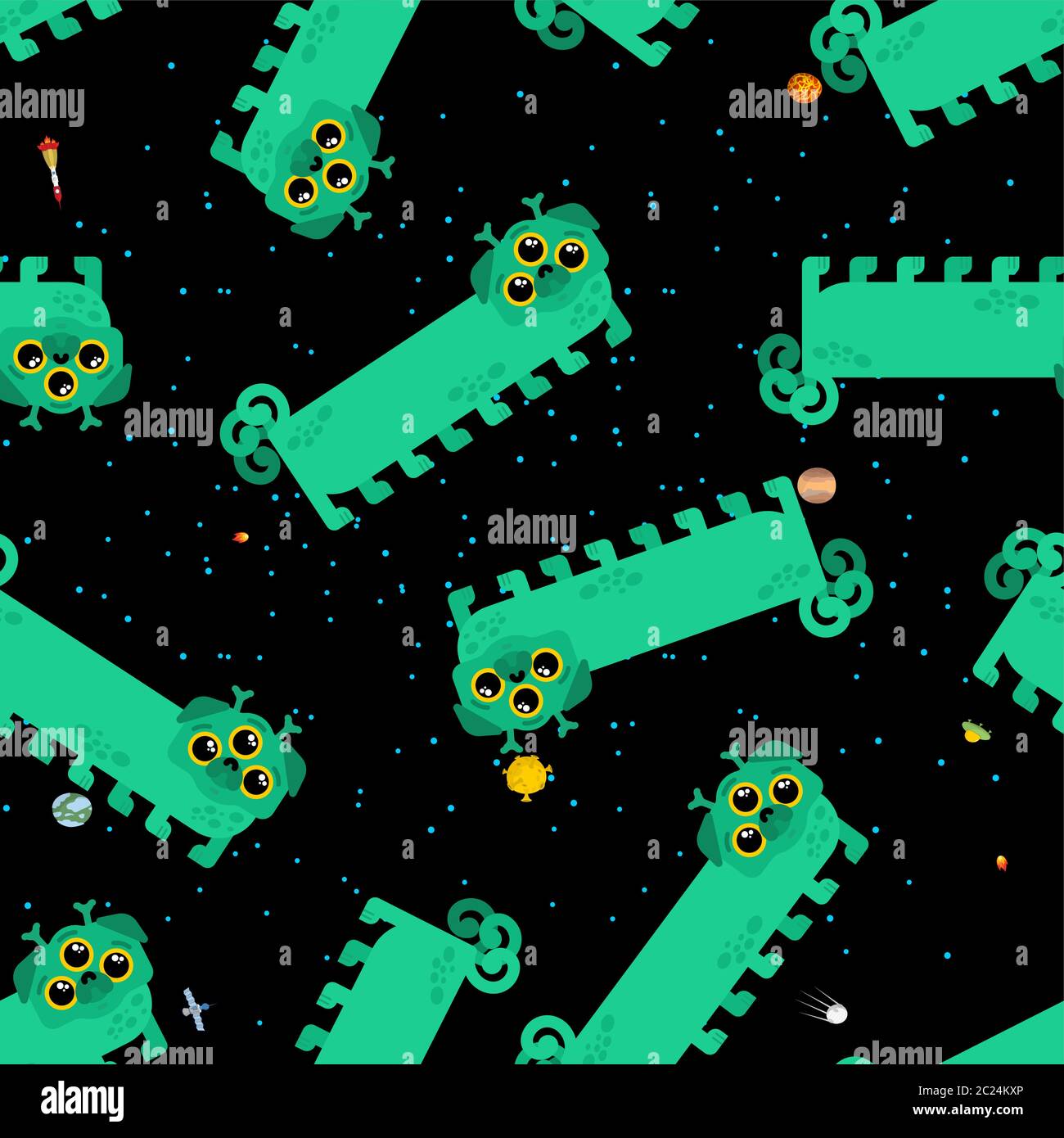 Alien dog Stock Vector Images - Alamy