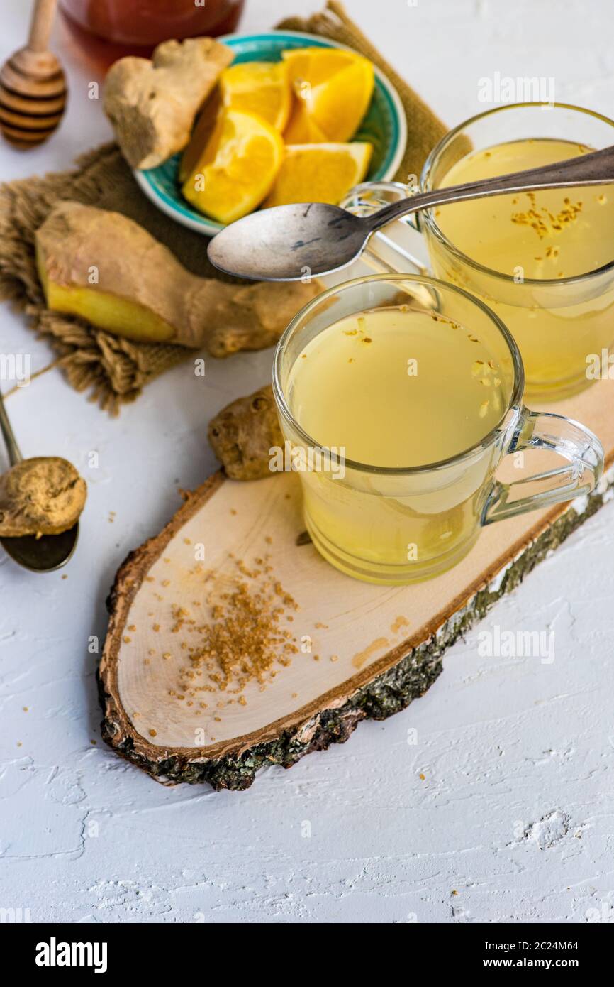 Ginger detox drink Stock Photo - Alamy