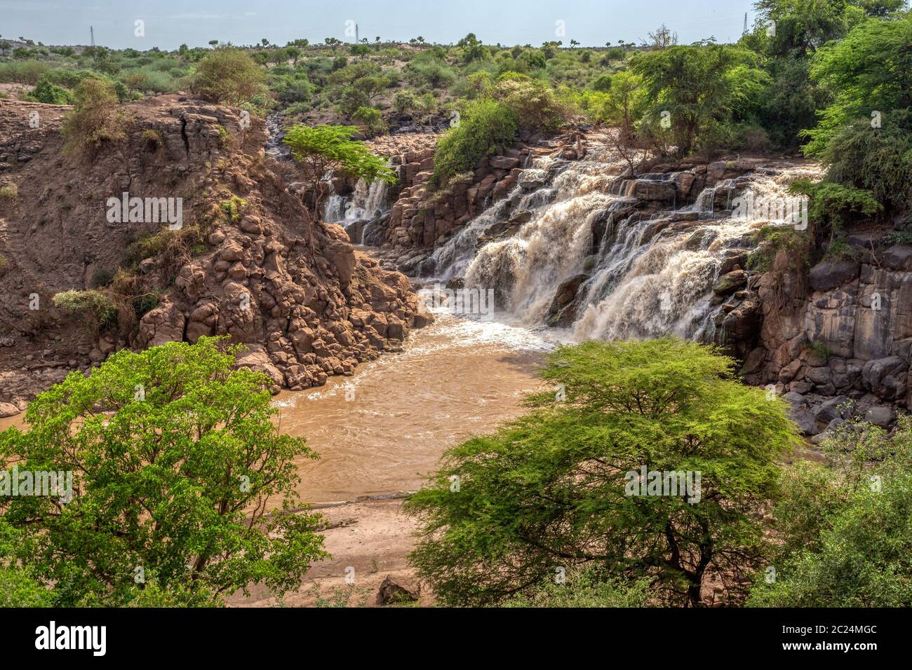 Fall in Awash National Park. Waterfalls in Awash wildlife reserve in ...
