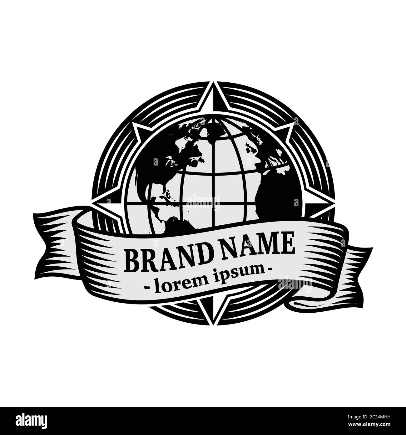 Globe continents Black and White Stock Photos & Images - Alamy