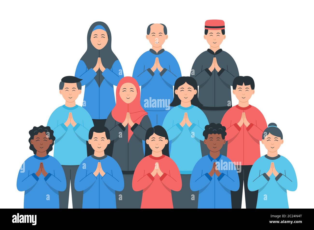 Diverse Group Of People Clipart