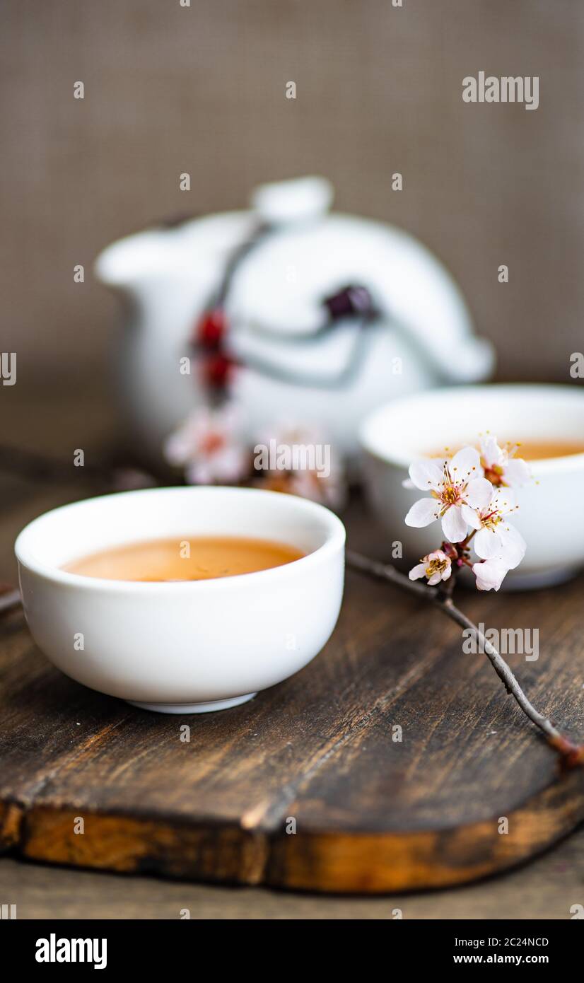 Asian style green tea concept Stock Photo - Alamy