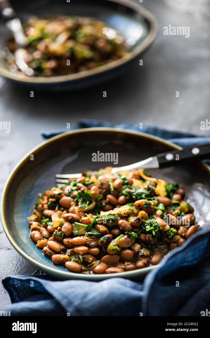 Traditional georgian food lobio Stock Photo - Alamy