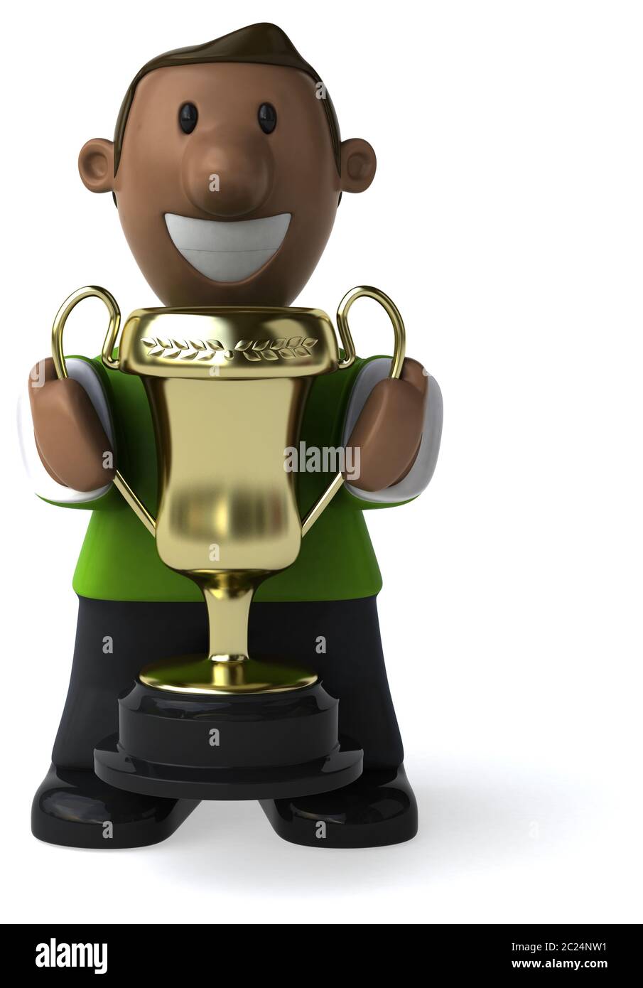 Cartoon guy - 3D Illustration Stock Photo - Alamy