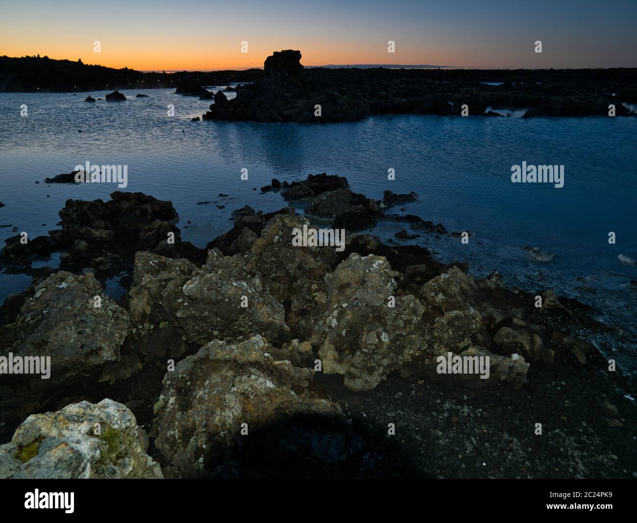 Lava stalks at the lake of a thermal bath in Iceland. Photo from April ...