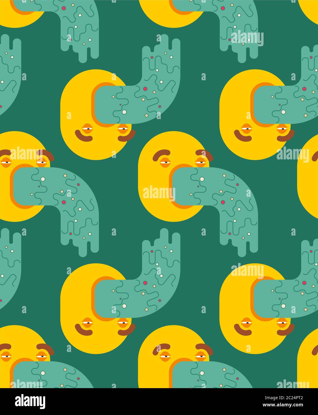 Vomit isolated pattern seamless. spew background. spue vector texture Stock Vector Image & Art ...