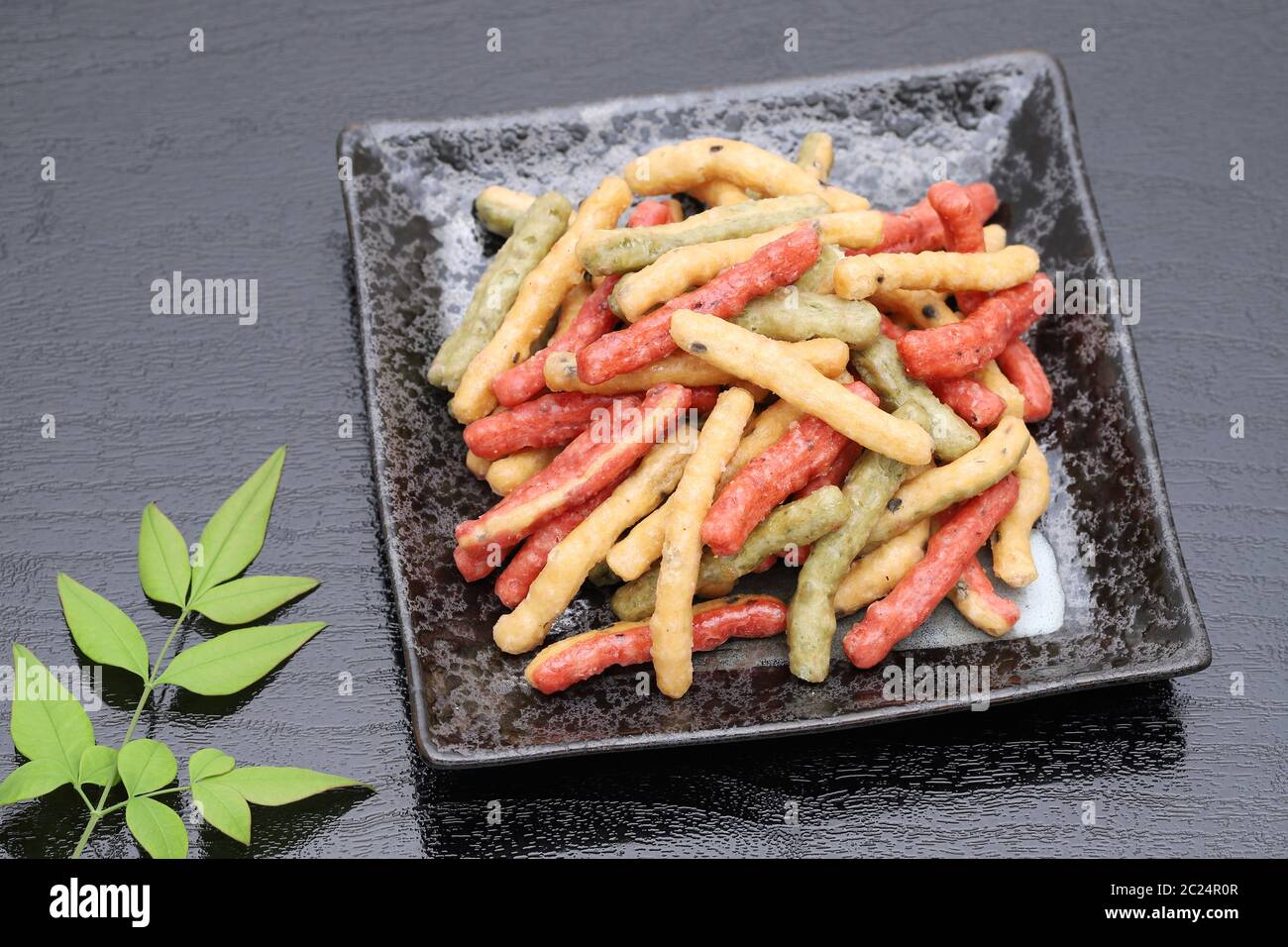 Traditional Japanese snack food, Karinto fried cookies Stock Photo - Alamy