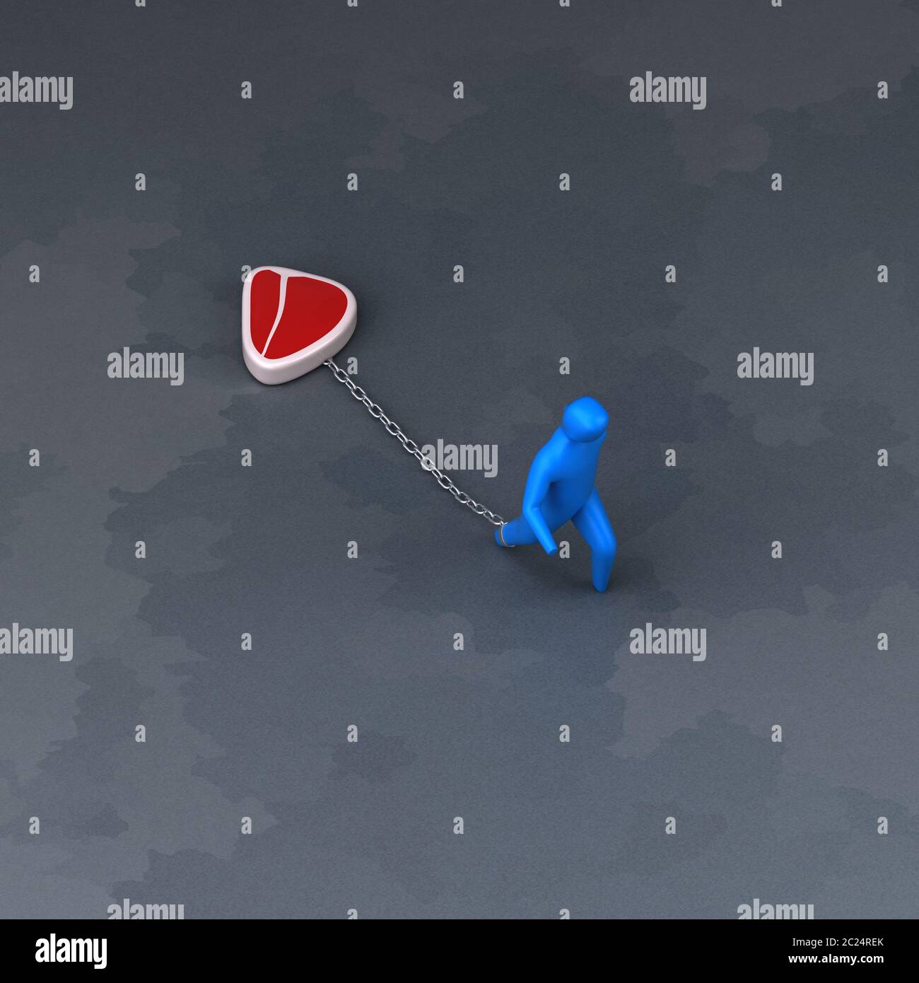 Burden symbol - 3D Illustration Stock Photo - Alamy