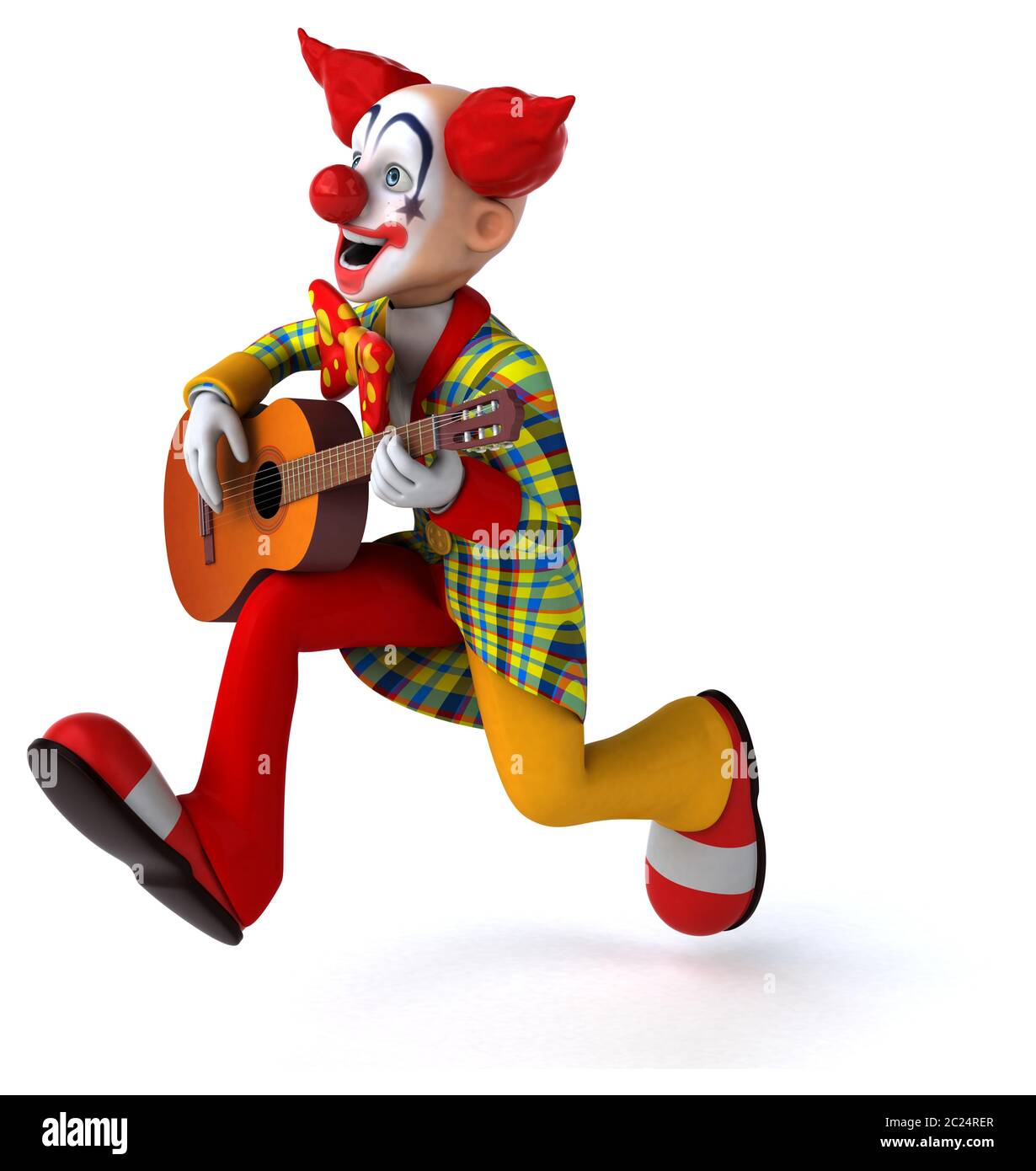 Fun clown - 3D Illustration Stock Photo - Alamy