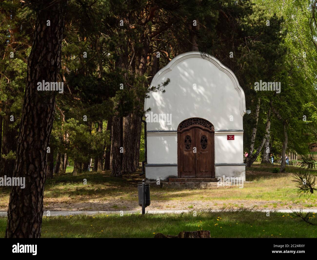 Chapel being part of the Way of the Cross, Wiele, Kaszuby, Poland Stock ...