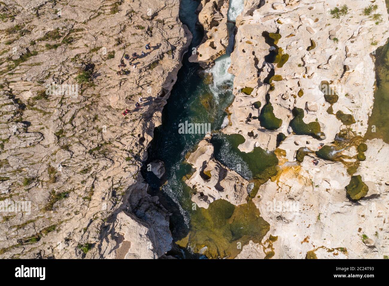 birdview of a waterfall Stock Photo - Alamy