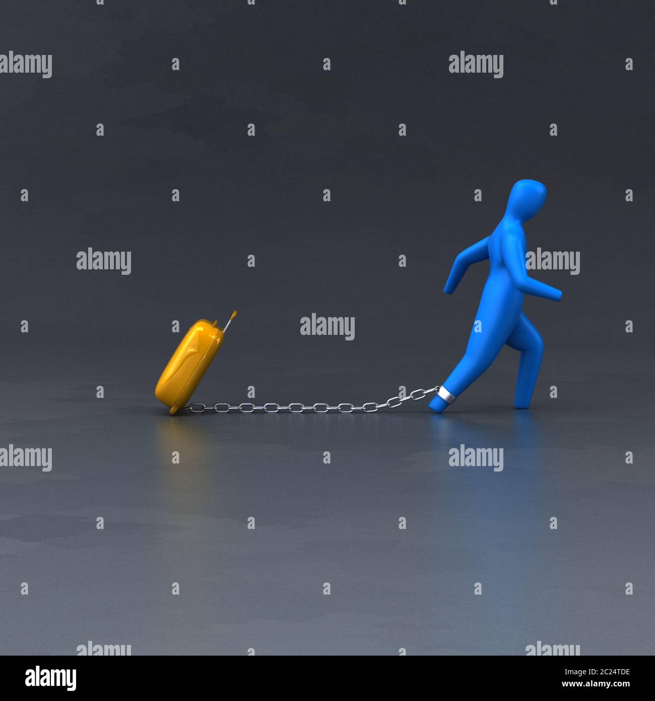 Burden symbol - 3D Illustration Stock Photo - Alamy